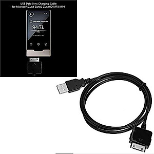 Replacement USB Sync Data Transfer Charging Cable Copper Wire Charger Cord Compatible with Microsoft Zune Zune2 ZuneHD MP3 MP4 Player (3.3ft/Black)