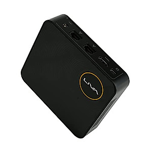 ECS Elitegroup Liva Z Windows 10 Pro Mini PC Computer Intel Celeron N3350 Dual-core, 4GB DDR3L/64GB eMMC, Type C Port, 4K@60Hz HDMI+mDP, Dual LAN, WiFi 5, Dual Displays, Black
