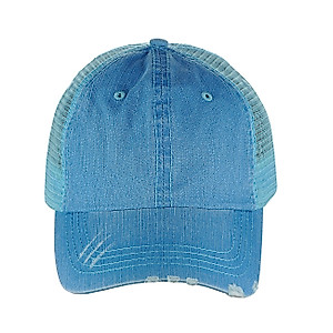 MG Low Profile Special Cotton Mesh Cap-Aqua