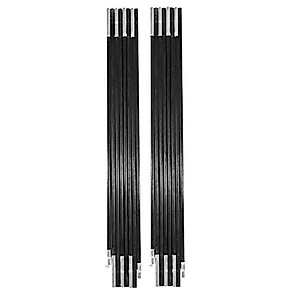 Camping Tent Pole, Fiberglass Tent Pole Repair Kit 4.48M 2Pcs Fiberglass Camping Tent Pole Bars Outdoor Foldable Support Rods Awning Frames Kit for 5-6 Person Camping Tent