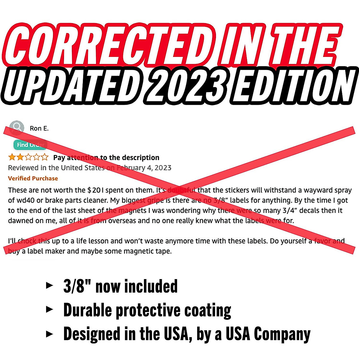 Toolbox Organization Magnetic Labels-80 Large Tool Chest Organizer Labels-Strong Magnets-Fits All Brands of Steel Tool Box Drawers(Black 3.125x1.0 in)