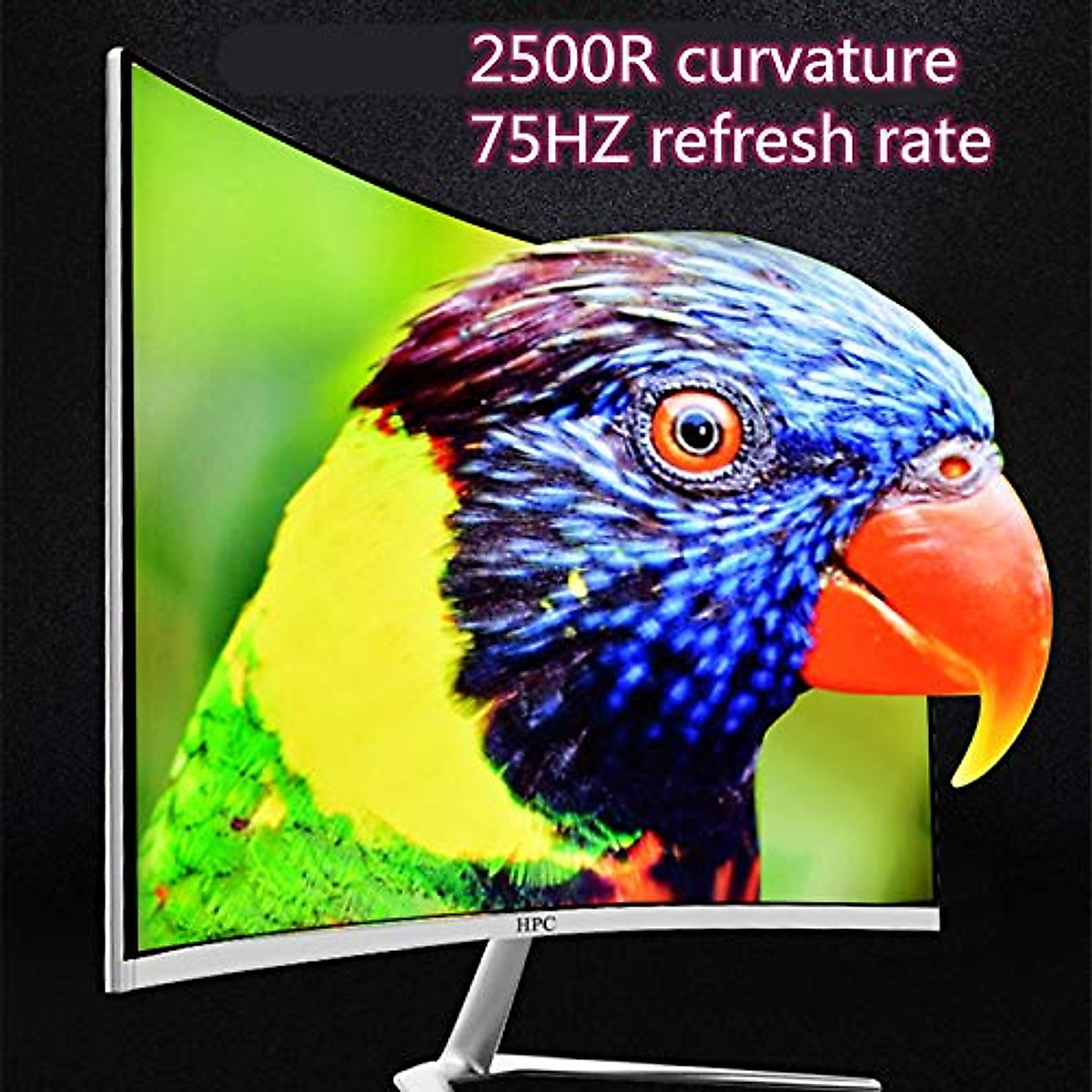 Gaming Curved Display,IPS Screen Display with HDMI,32-inch 1080P Full HD Monitor 75Hz,Wide Viewing Angle 178˚Suitable for Laptops, PC, MacBook Pro, Xbox, PS4