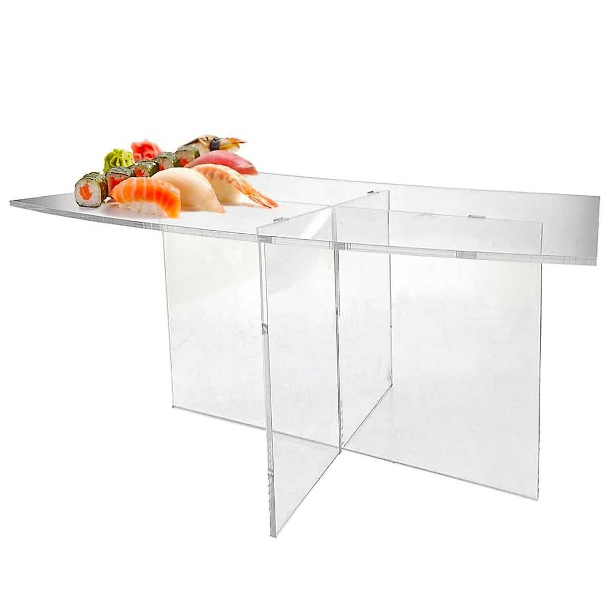 OnDisplay Cross Tier Acrylic Display Rack/Stand - Clear Food Display Stage (11" Height)