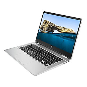2022 HP Convertible 2-in-1 Chromebook, 14" FHD IPS Touchscreen, Intel Processor up to 3.28GHz, 8GB Ram, 128GB SSD, Super-Fast 6th Gen WiFi, Chrome OS(Renewed) (Silver)