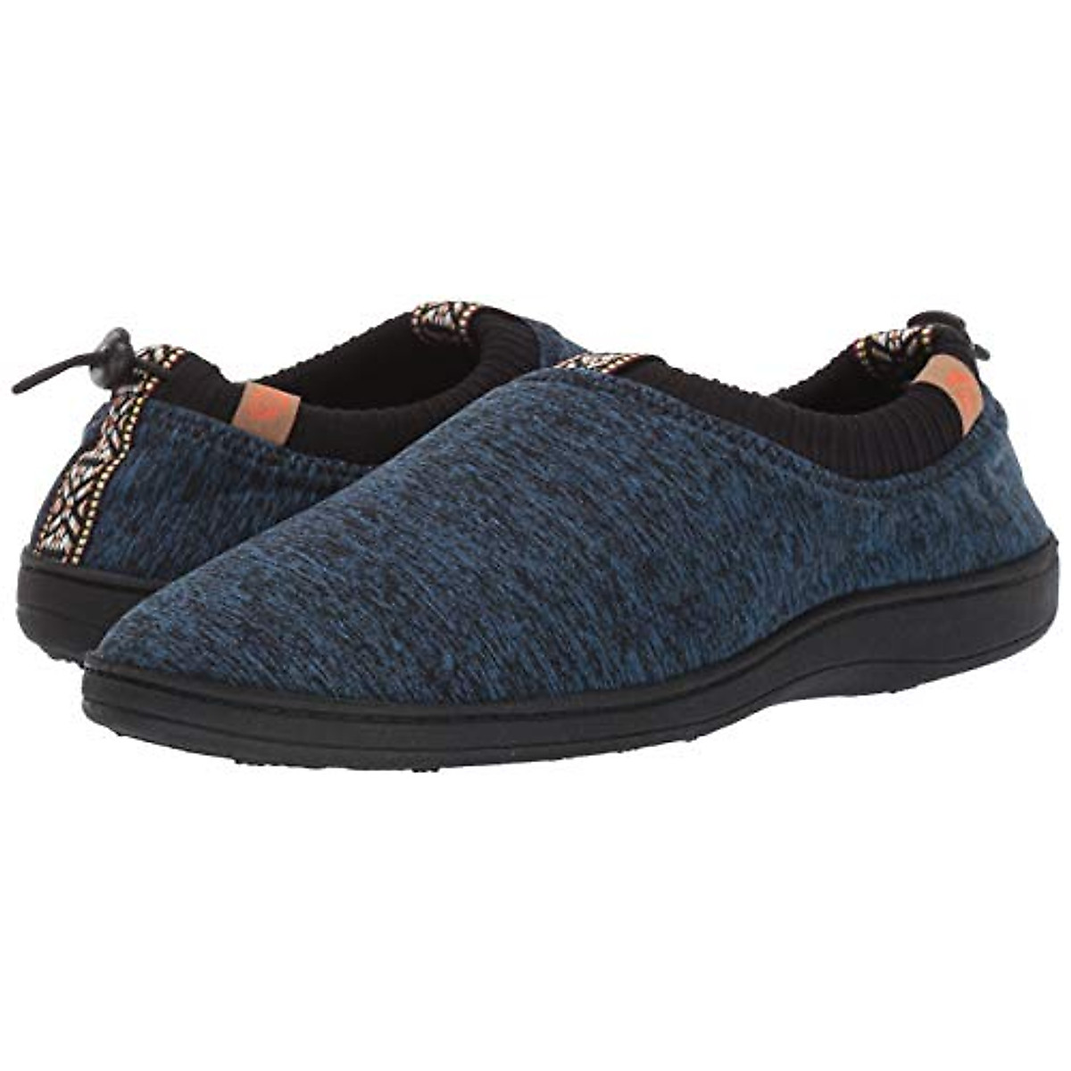 Acorn Women's Explorer Water Repellent Moc Slipper with Adjustable Toggle, Navy Blue Heather, Large