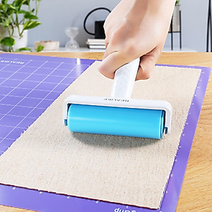 REALIKE Brayer Roller & Mat Tweezers Remover Set Craft Stamping Brayer Tools for Cricut/Silhouette/Brother Crafting Printmaking