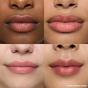 Wonderskin Wonder Blading Lip Stain Peel Off and Reveal Kit - Long Lasting, Waterproof Nude Lip Tint, Transfer Proof Natural Makeup Stain Kit (Adore)