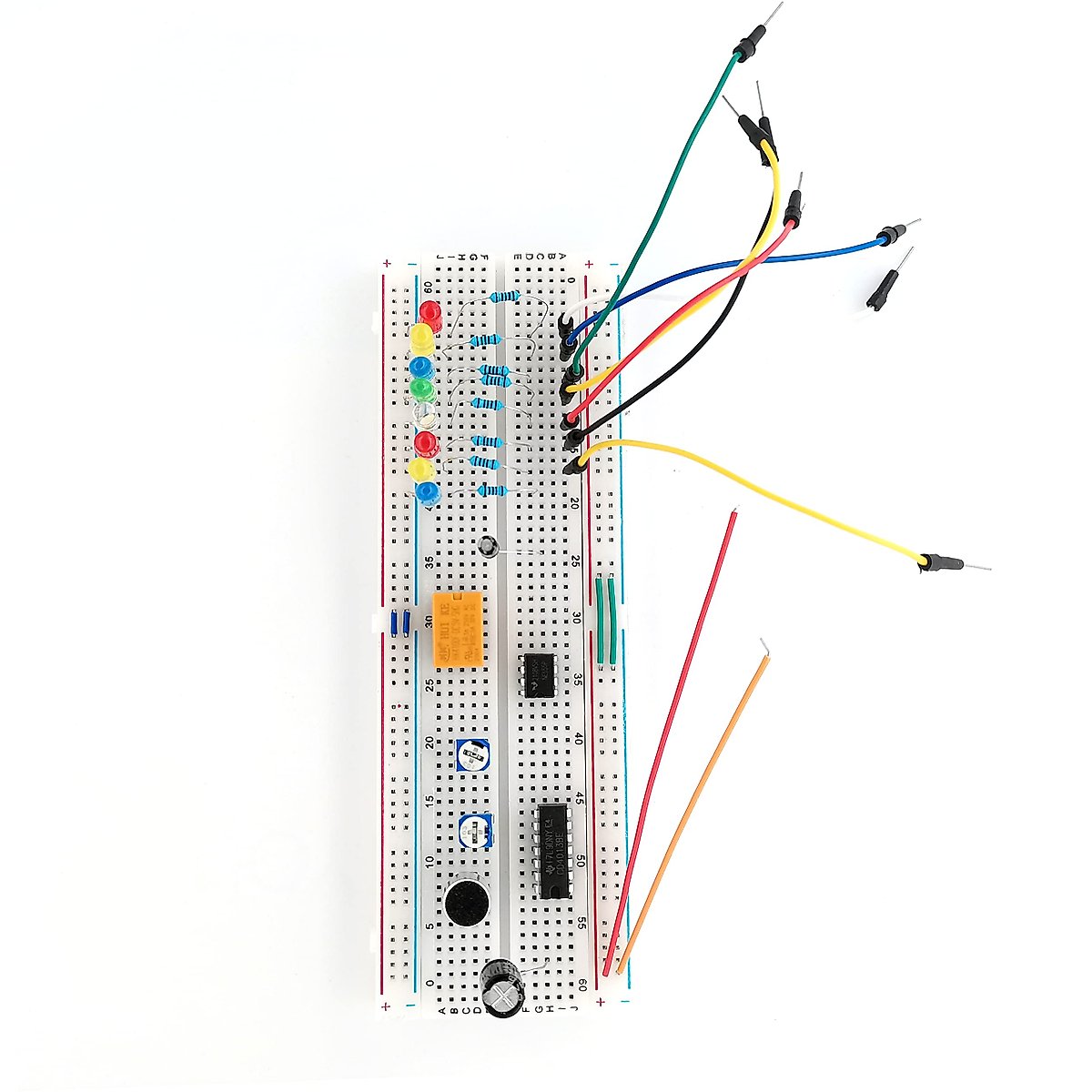ELOOGAA 3Pcs 830 tie Points breadboards,120Pcs 20cm (7.9inch) Dupont Cables,65Pcs Flexible Breadboard Jumper Wires,560Pcs U-Shape Jumper Wires Arduino Project kit