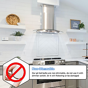 G4 LED Bulb 12V, HengBo Daylight White 6000K G4 JC Bi Pin Base 20 Watt Halogen Bulb Replacement Light Bulb for Under Cabinet, Range Hood, Stove Light (Pack of 10)