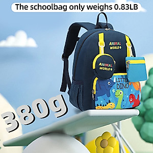 willikiva Cute Dinosaur Kids backpack for Girls Boys Preschool kids 3-5 Toddler(Dinosaur)