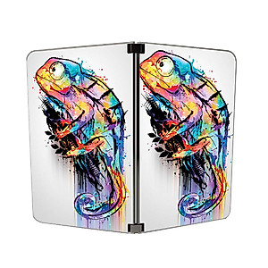 MightySkins Skin for Microsoft Surface Duo - Rainbow Chameleon | Protective, Durable, and Unique Vinyl Decal wrap Cover | Easy to Apply, Remove, and Change Styles | Made in The USA