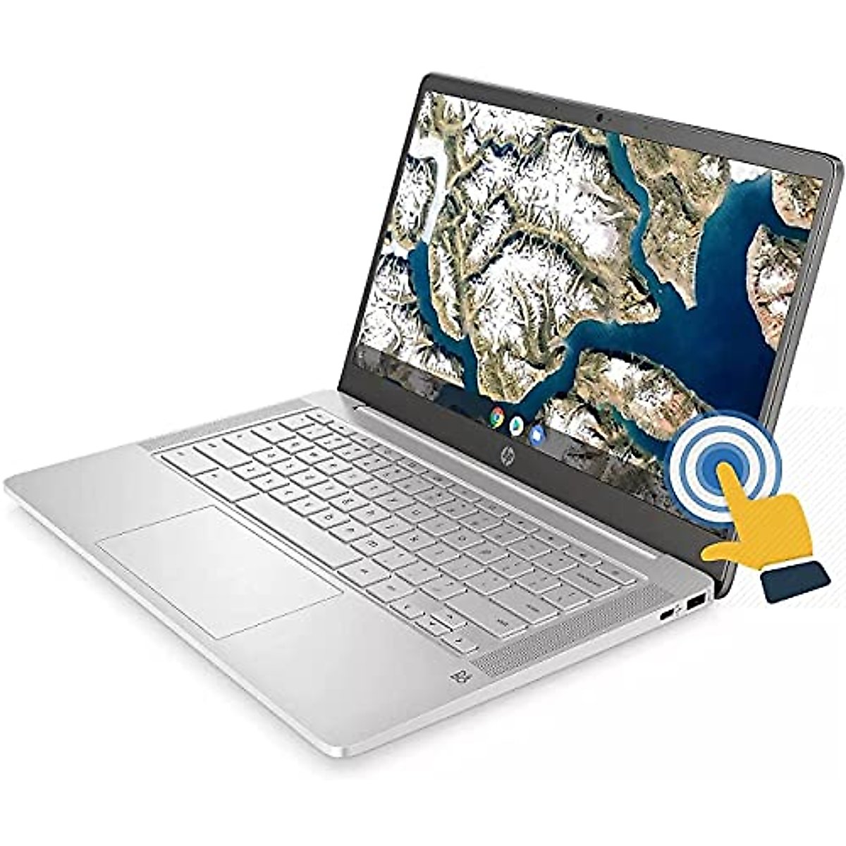 2020 Flagship HP 14 Chromebook Laptop Computer 14" HD SVA Anti-Glare Touchscreen Display Intel Celeron Processor 4GB DDR4 64GB eMMC WiFi Webcam Chrome OS (Renewed)