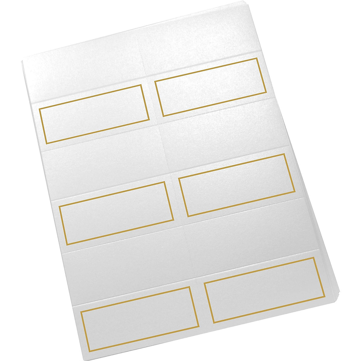 Single Line Border Printable Place Cards, Gold (Choose Color), Set of 60 (10 Sheets), Laser & Inkjet Printers - Wedding, Party, Dinner, and Special Events - Made in the USA
