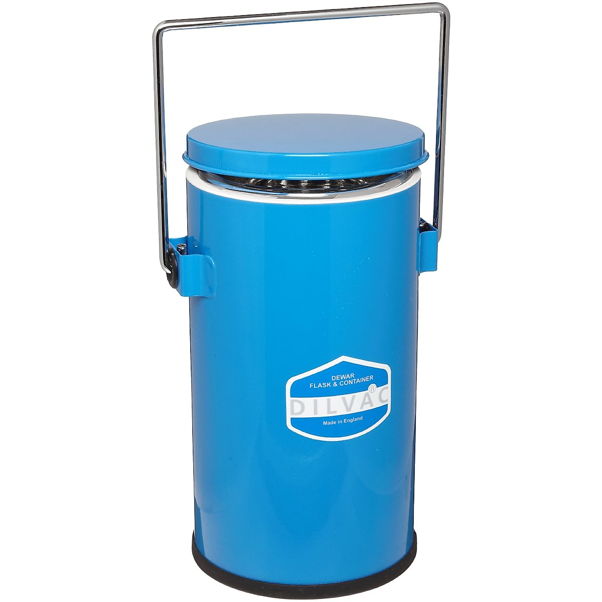 Scilogex MS111 Blue Metal 1L Cased Dewar Flask, with Vent Handle and Lid