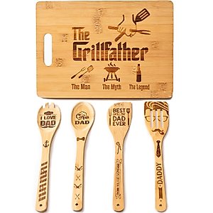 KOLWOVEN Dad Cutting Board Gifts for Dad from Daughter, Christmas Gifts for Dad from Daughter, Gifts For Father Day from Son, Daughter, Gifts for Husband from Wife (Dad Cutting Board Gifts)