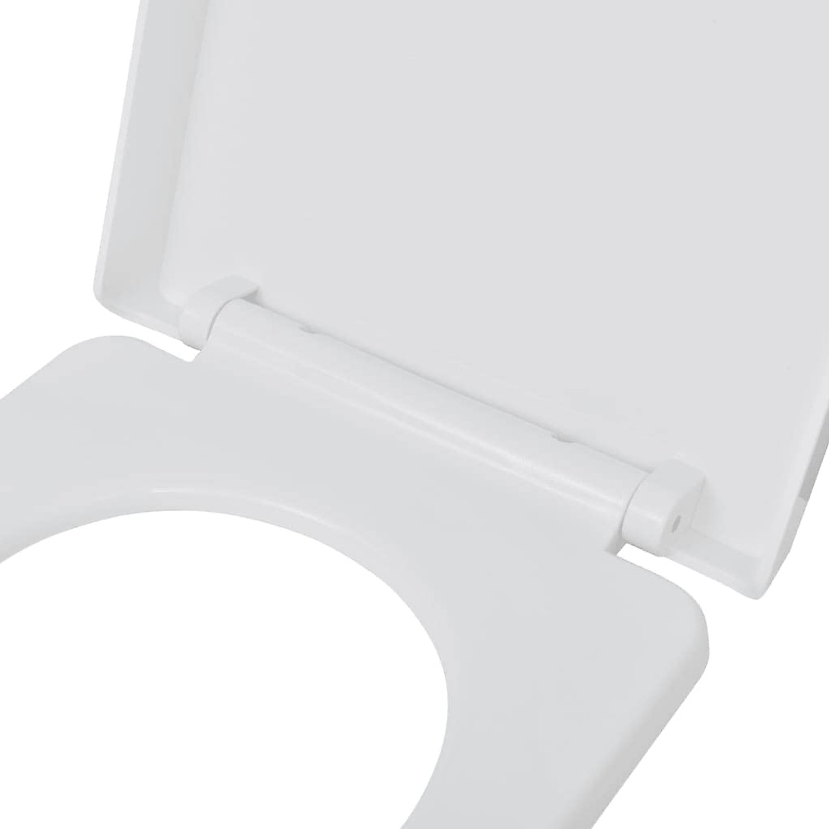 CUMYZO Soft-close Toilet Seat with Quick-release Design White Square 1.88kg/4.14ib Toilet & Bidet Seats