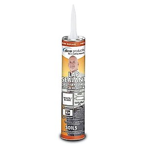 Dicor 501LSW-1 Epdm Self-Leveling Lap Sealant-10.3 Oz. Tube, White, 10.3 Fluid_Ounces (Packaging May Vary)
