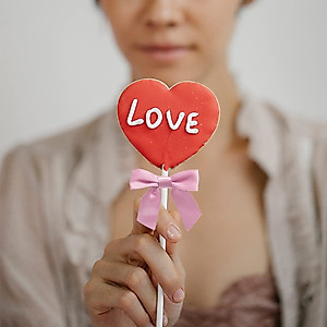 BAISDY 50pcs Twist Tie Bows for Treat Cake Pops Sealing Lollipop Bags Ribbon Bows Craft Twist for Brithday Baby Shower Valentine's Day Christmas Party (Light Pink)