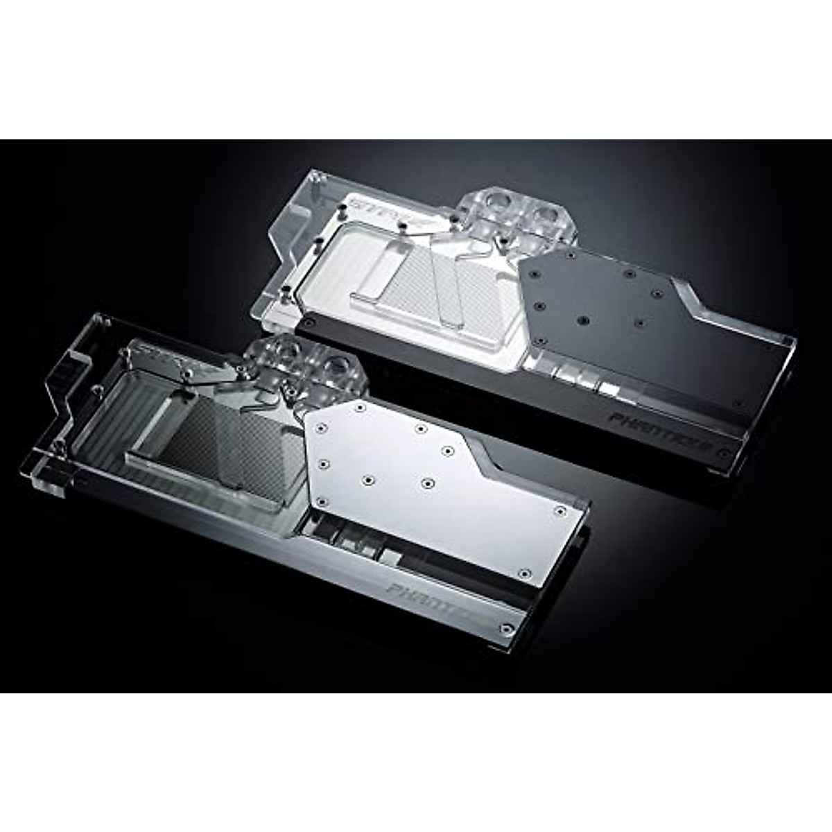 Phanteks (PH-GB2080TiAS_CR01) Glacier G2080Ti Strix GPU Full Waterblock for Asus ROG Strix RTX 2080/2080Ti - Nickel-Plated, Acrylic, Addressable RGB, Mirror Chrome