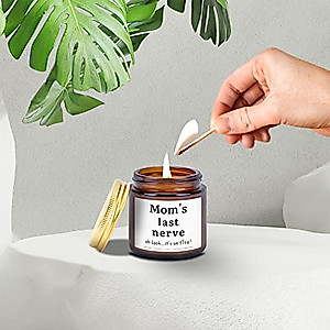 Mothers Day Gifts for Mom from Daughter and Son, Mom’s Last Nerve Candle, Funny Mother’s Birthday Gift for Mom, Stepmother Adoptive Mother, Lavander Scented Candles