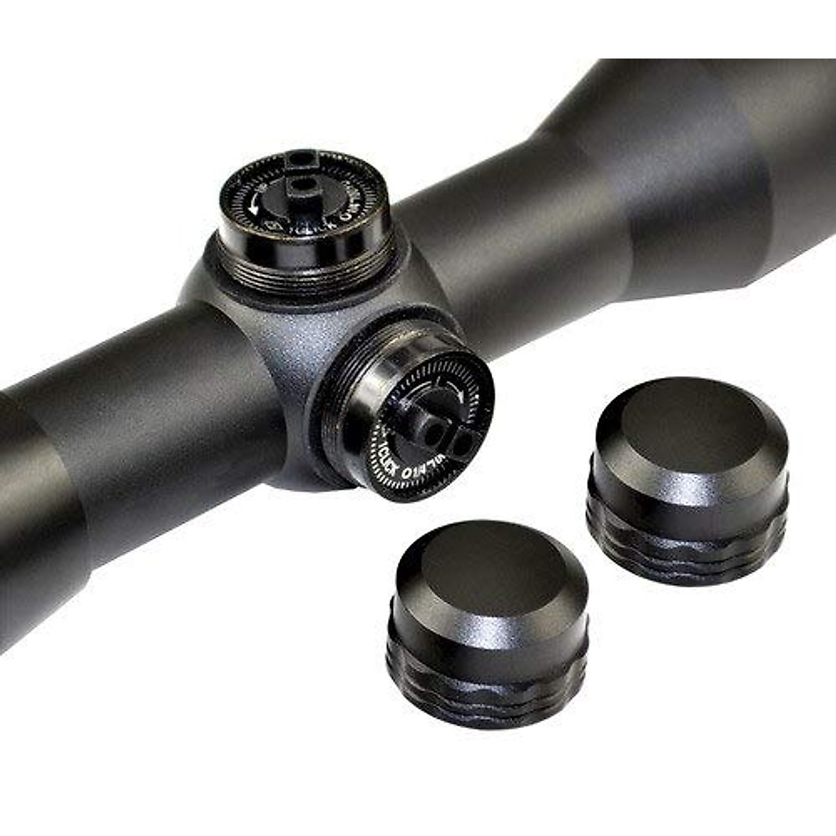 DB TAC INC 4X32 Compact Scope with Mil-Dot Reticle and 1" Picatinny Scope Rings