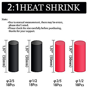 Wire Lugs Battery Cable Lugs AWG 10 8 6 4 Marine Grade Tinned Copper Wire Lugs Battery Cable Ends Eyelets SC Ring Terminal Connectors Assortment Kit with Heat Shrink Set-144Pcs