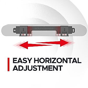 Soundbar Mount for Sonos Ray Sound Bar includes All Necessary Mounting Hardware, Floating Style Soundbar Wall Bracket for Under TV or above, Easy to Install, Black