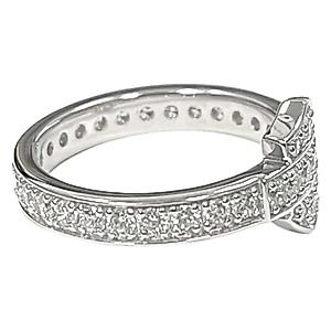 Harley-Davidson Women's Ring, Silver Bling Bar & Shield Band, Silver HDR0159 (6)