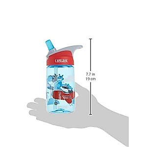 CamelBak eddy Kids Water Bottle - CamelBak Kids Big Bite Valve - Spill Proof - Water Bottle For Kids - BPA-Free Water Bottle - 12oz, Airplane Bandits