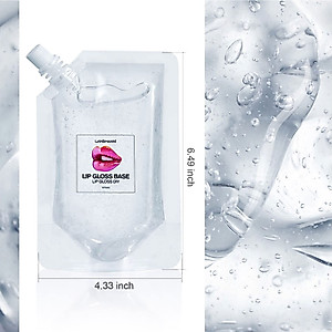 2 Pack Lip Gloss Base Oil, lip makeup primers, Moisturize Basic Lipstick Material, Non-Stick, Base for DIY Handmade Lip Balms Lip Gloss