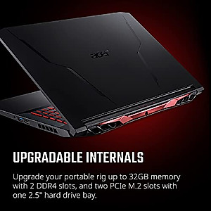 Acer Nitro 5 AN517-54-77KG Gaming Laptop | Intel Core i7-11800H | NVIDIA GeForce RTX 3050 Ti Laptop GPU | 17.3" FHD 144Hz IPS Display | 16GB DDR4 | 1TB NVMe SSD | Killer WiFi 6 | Backlit Keyboard