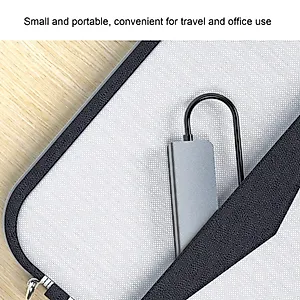 Omabeta Docking Station Adapter Type‑C Hub Adapter USB Type‑C Docking Station Adapter Compact Computer for Travel Home