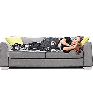 Christmas Throw Sherpa Blanket 50" x 60" Snow Man Pattern, Super Soft Fluffy Sherpa Throw TV Blanket Decorative Blanket for Bed Couch Holidays Grey