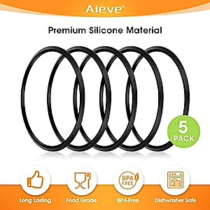 AIEVE Replacement Seals for Simple Modern Insulated Tumbler with Lid and Straw, 5 Pack Replacement Gasket for Simple Modern Tumbler