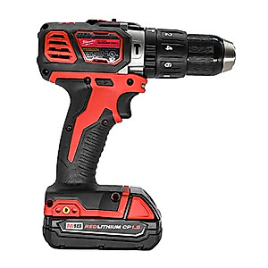 Milwaukee 2607-21CT Tool M18 Lithium-Ion Cordless 1/2-inch Hammer Drill Driver Kit with 1.5Ah Battery, Charger and Hard Case