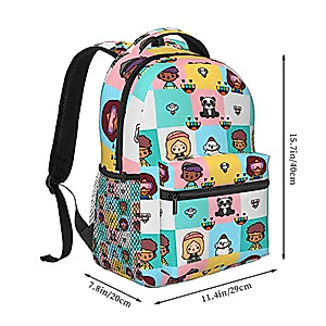 hgxim Backpack Pattern Lightweight Leisure Bag 3d Printing Large Capacity Pattern Leisure Bag Travel