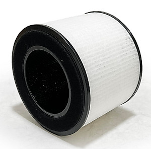 Nispira AS-FL206001-01 3-In-1 True HEPA Filter Replacement Compatible with Clarifion AerClear Air Purifier AS-AC207701-01 | Removes Smoke, Chemical VOCs, Odor | 2 Pack