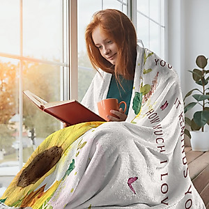 Birthday Gifts for Mom Blanket, Mom Birthday Gifts from Daughter or Son, Mother Birthday Gift, Moms Birthday Gift Ideas, Happy Birthday Presents for Mom, Mothers Birthday Gifts Blanket 60 x 50 inch