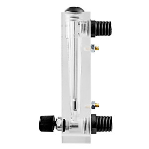 BNYZWOT Adjustable Knob Water Flow Meter Panel Type Flowmeter M-15 0.5-5GPM 2-18LPM