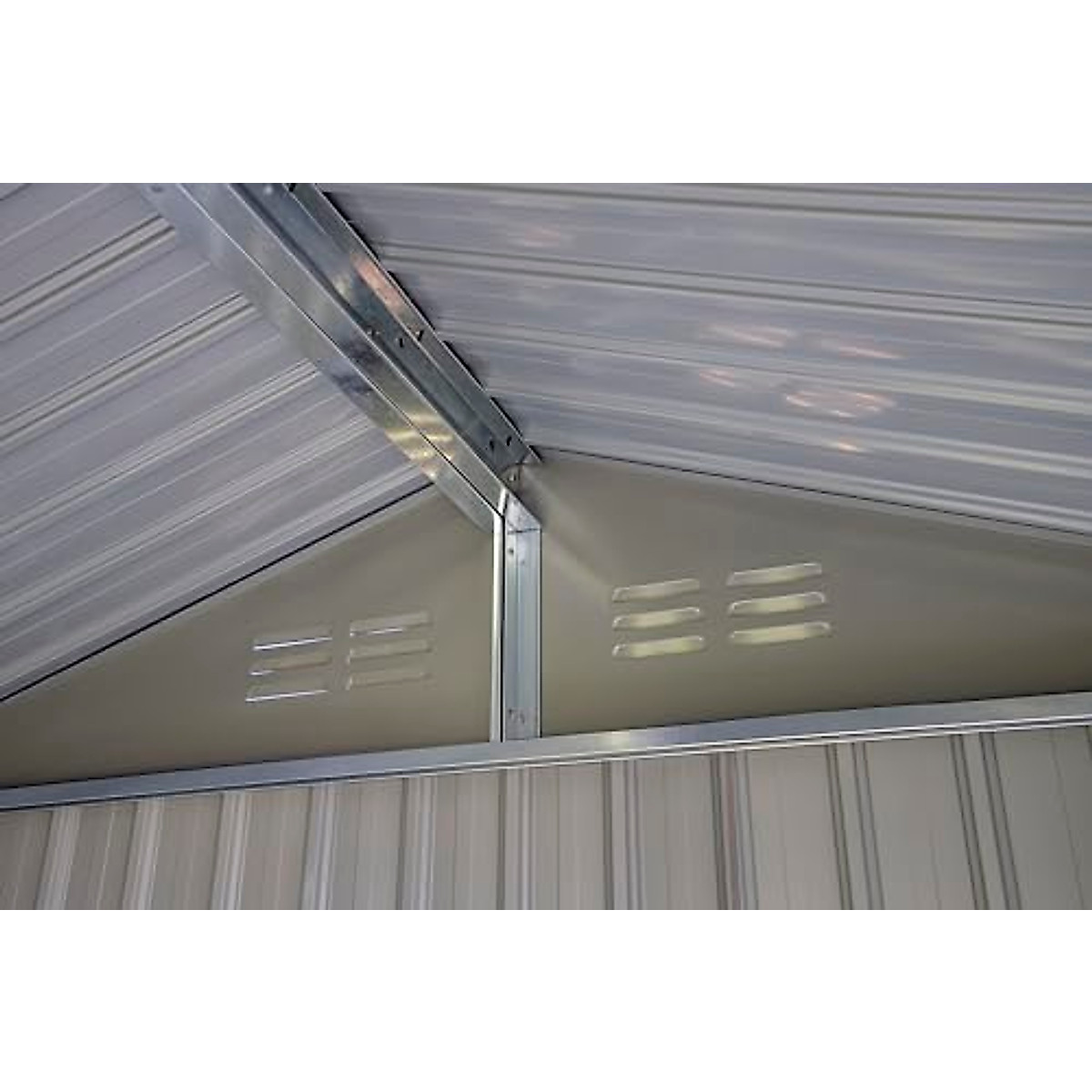 Arrow Sheds 6' x 4' Outdoor Steel Storage Shed, Tan