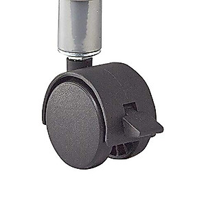 Safco Products Under Desk Printer/Fax Stand ,Steel Wire Shelf , Locking Swivel Wheels , Gray Powder Coat Finish , 19"W x 16"D Laminate Top , Easy Assembly