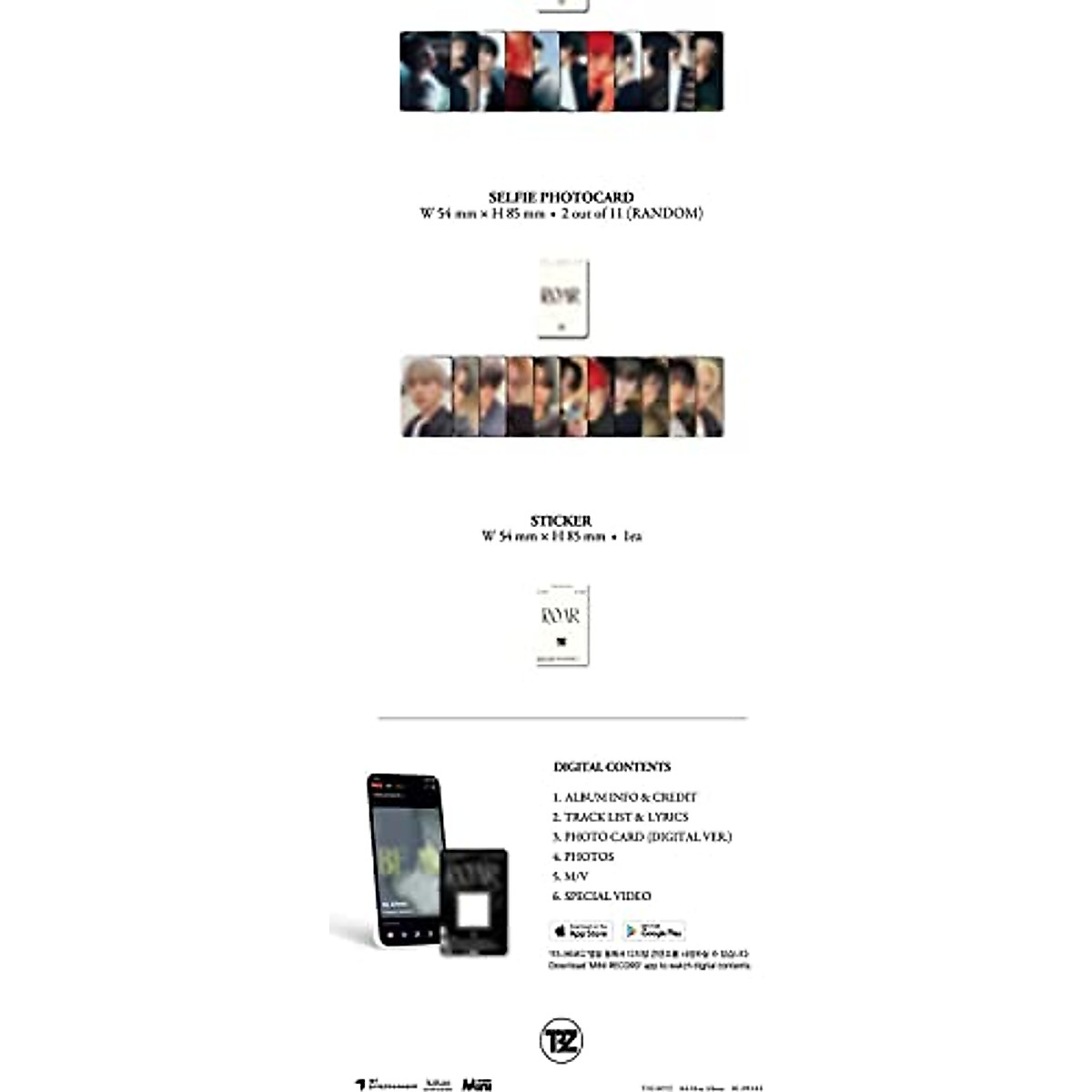 THE BOYZ BE AWAKE ROAR 8th Mini Album Platform Version Card case+Mini QR type card+Official photocard+Selfie photocard+Sticker+Tracking Sealed (SET(REACH+REALIZE+REASON))