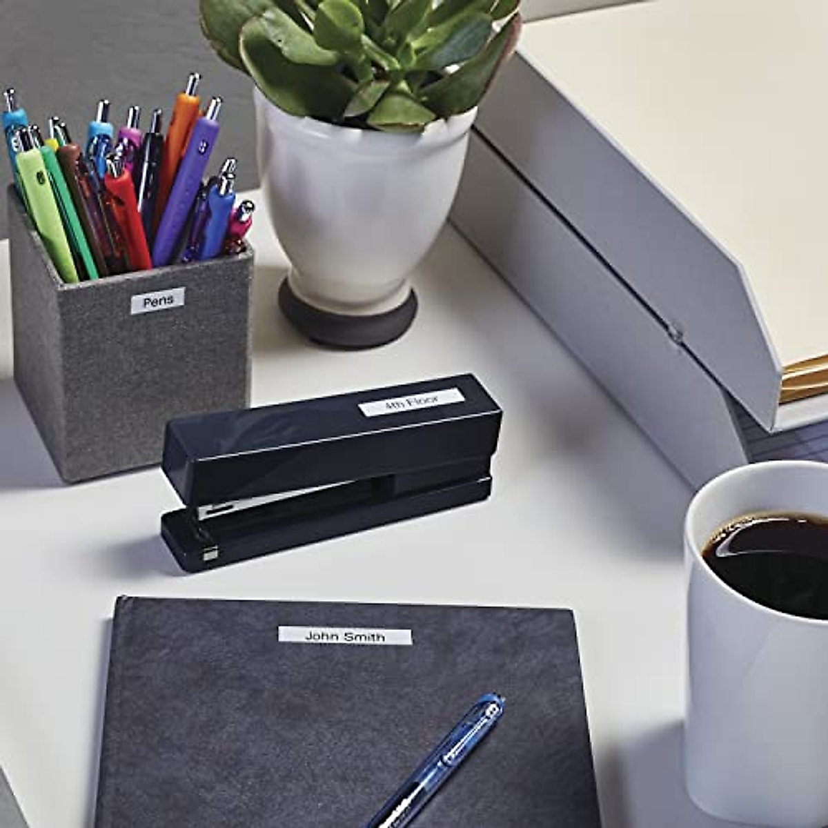 DYMO Label Maker LabelManager 160 Portable Label Maker, Easy-to-Use, One-Touch Smart Keys, QWERTY Keyboard, Large Display, for Home & Office Organization, Black
