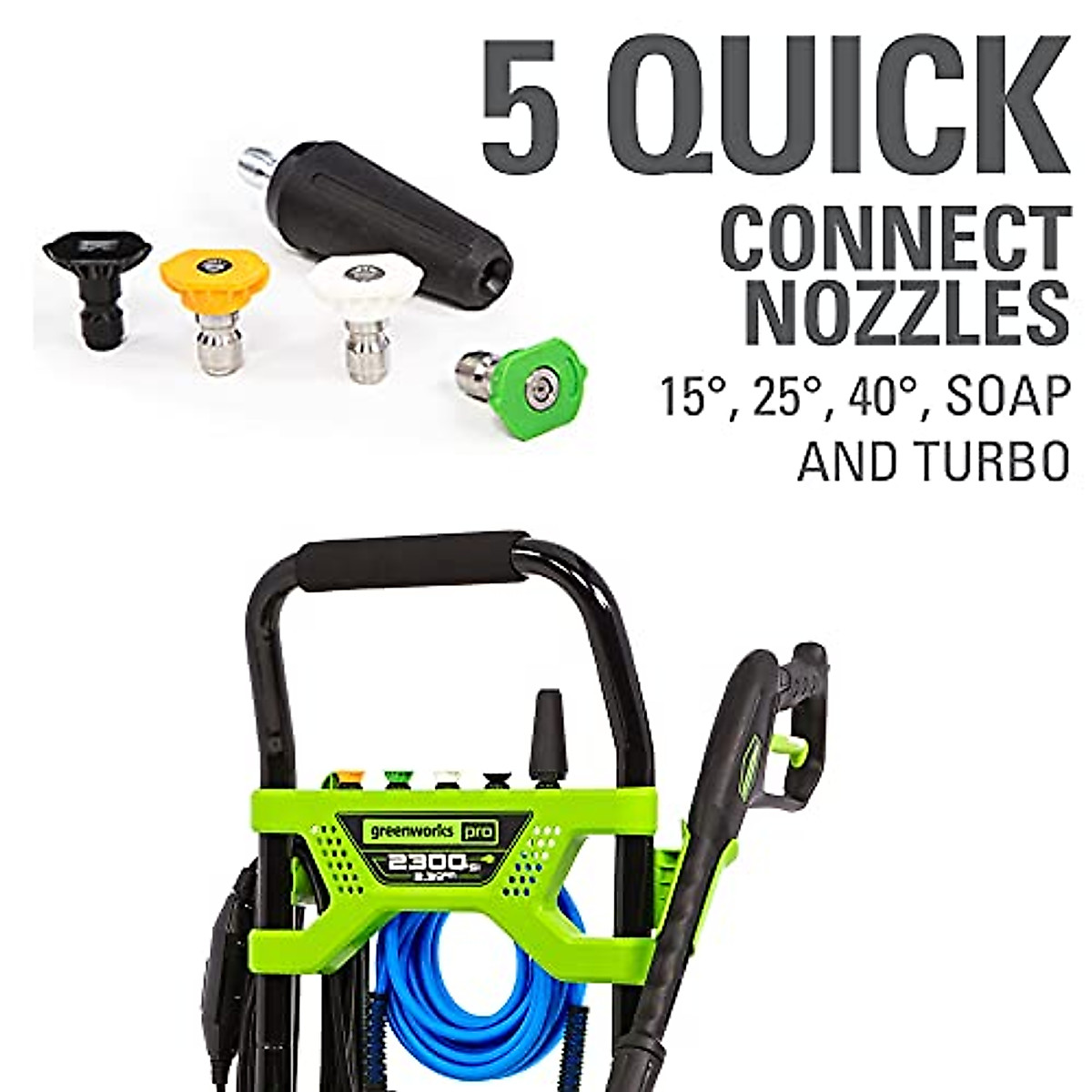 Greenworks PRO 2300 PSI TruBrushless (2.3 GPM) Electric Pressure Washer (PWMA Certified)
