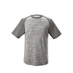 EvoShield Youth E304 Performance Pullover Tech Tee, Charcoal - Large