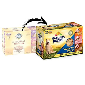 Nature's Recipe Wet Dog Food, Variety Pack, 2.75 Ounce Cup (Pack of 24)