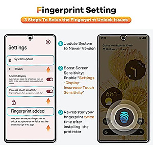 AACL 3 Pack for Google Pixel 7 Screen Protector Tempered Glass 9H 5G Bubble Free Fingerprint Unlock Compatible Case Friendly Anti Scratch Durable with Alignment Tool