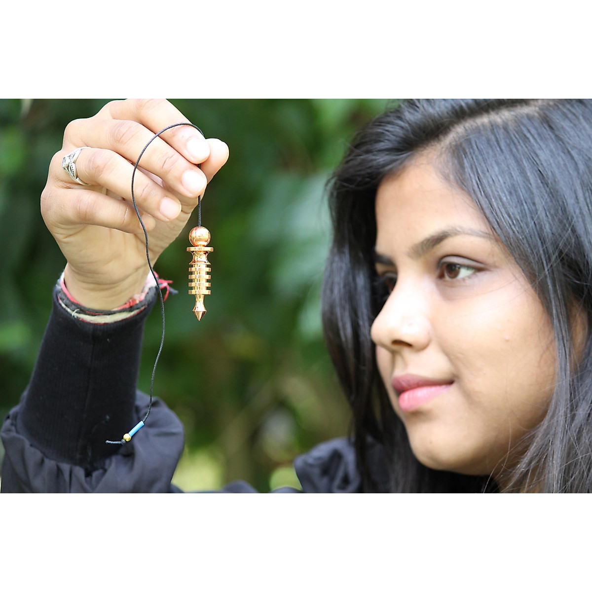 Jet 4 Isis Copper With chord Metal Pendulum Divine Healing Dowsing Spiritual Answer Meditation Cleansing