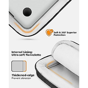 NIDOO Laptop Sleeve 14 inch Protective Handbag Shoulder Bag for 15" Surface Laptop 3 4 5 / ThinkPad P14s T14 L14 E485 / ThinkPad X1 Carbon / 14" Dell Latitude 14 15 / Acer Chromebook Spin 514, Black