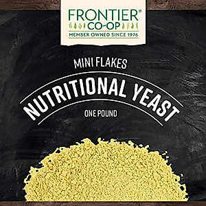 Frontier Nutritional Yeast Mini Flakes, 1-Pound Bulk Bag, Essential B Vitamins, Non-Irradiated, Kosher Yeast